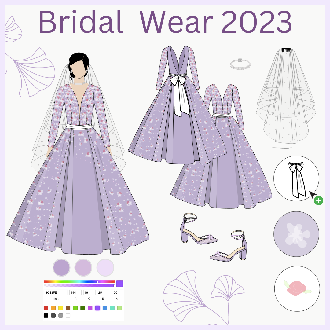 Top 10 Bridal Wear Sketches and Templates